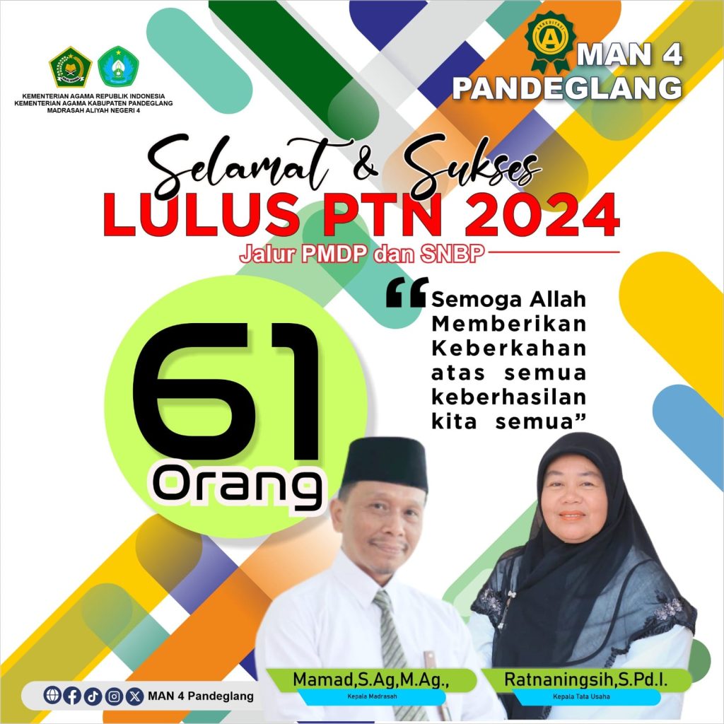 61 Siswa MAN 4 Pandeglang Berjaya di PTN Melalui Jalur PMDP dan SNBP ...